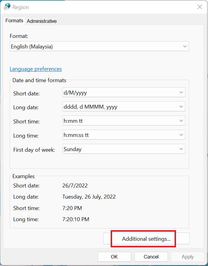 Update List Separator for CSV file – Efichain Solutions Help Centre